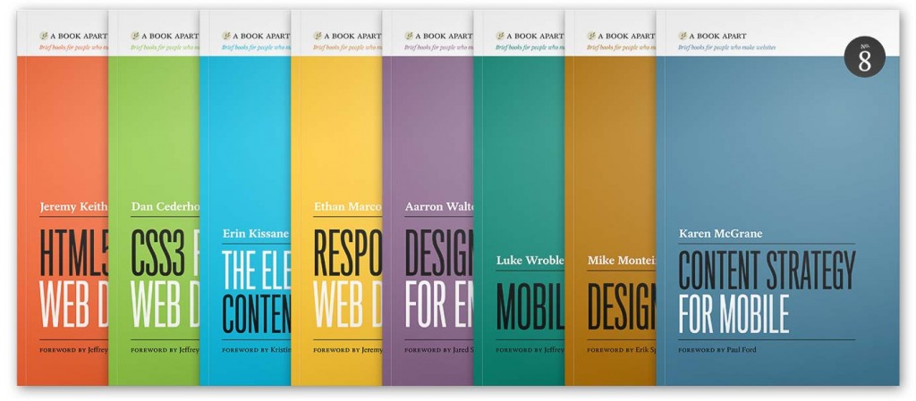 Collection A Book Apart : pour ceux qui aime le web | Guillaume RICHARD