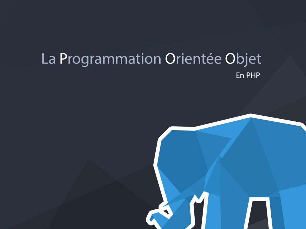 La Programmation orientée objet en PHP | Guillaume RICHARD